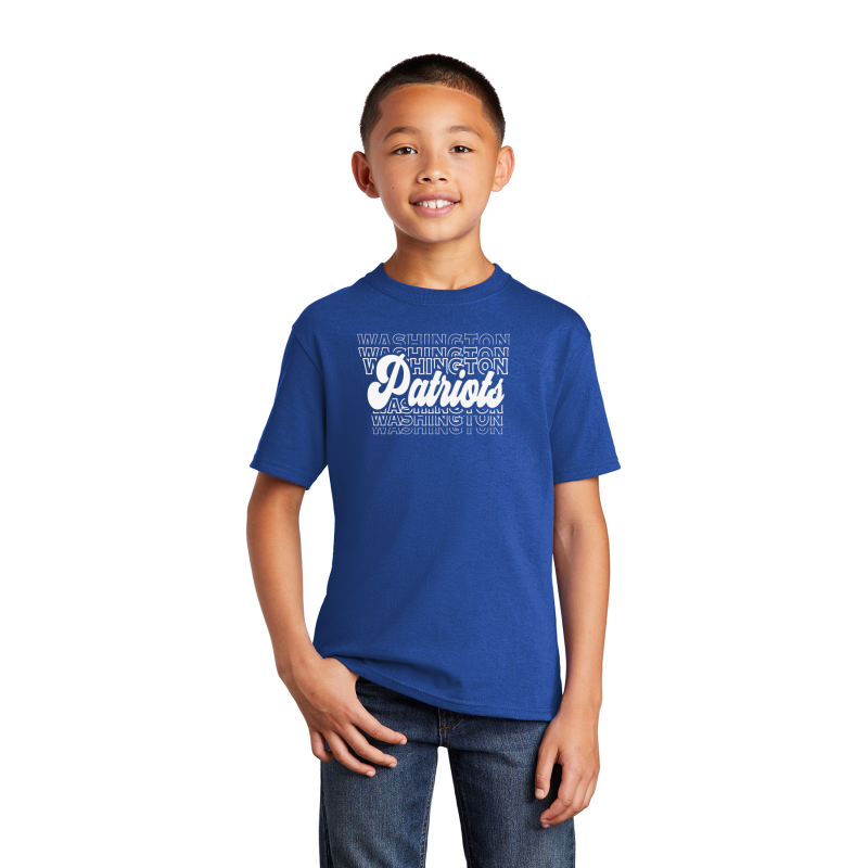 PC54Y Port & Company® Core Blend Tee; FULL FRONT LOGO